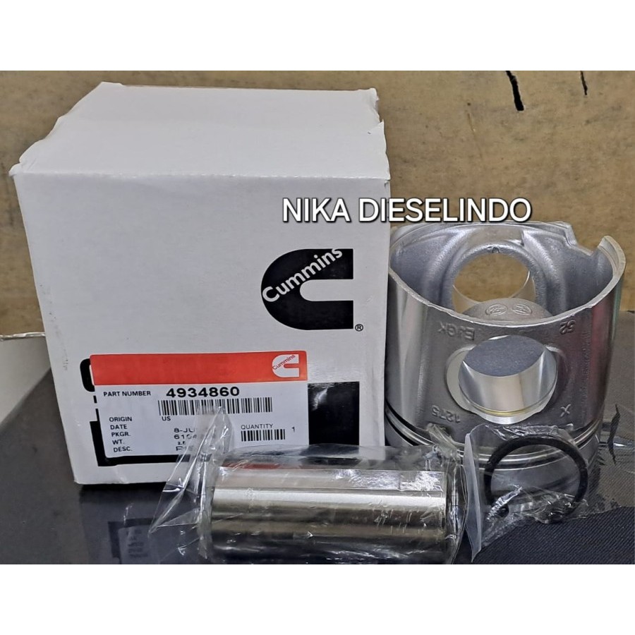 Jual PISTON SET 4934860 CUMMINS / KOMATSU PC200-8 PC200-8MO | Shopee ...
