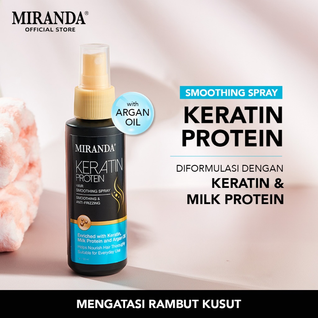 Jual Miranda Keratin Protein Hair Smoothing Spray 100 ml (New Formula ...