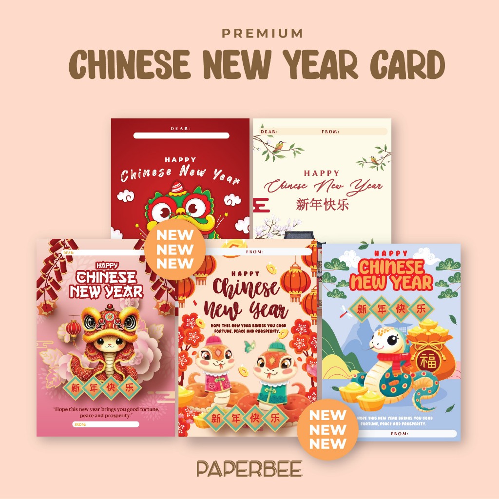 Jual Kartu Ucapan Chinese New Year / Imlek / Lunar / Greeting Card ...