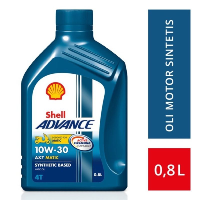 Jual Oli Shell Advance AX7 800ML 10W-30 Oli Shell Matic AX7 0.8L ...