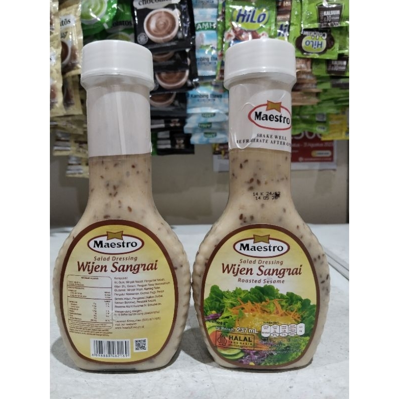 Jual Maestro Salad Dressing Wijen Sangrai 237 ml | Shopee Indonesia
