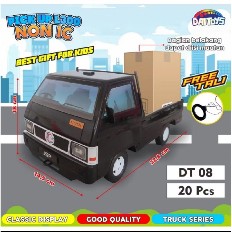Jual Promo Mainan Anak Mobil Pick up L300 Mobilan Miniatur DT08 | Shopee Indonesia