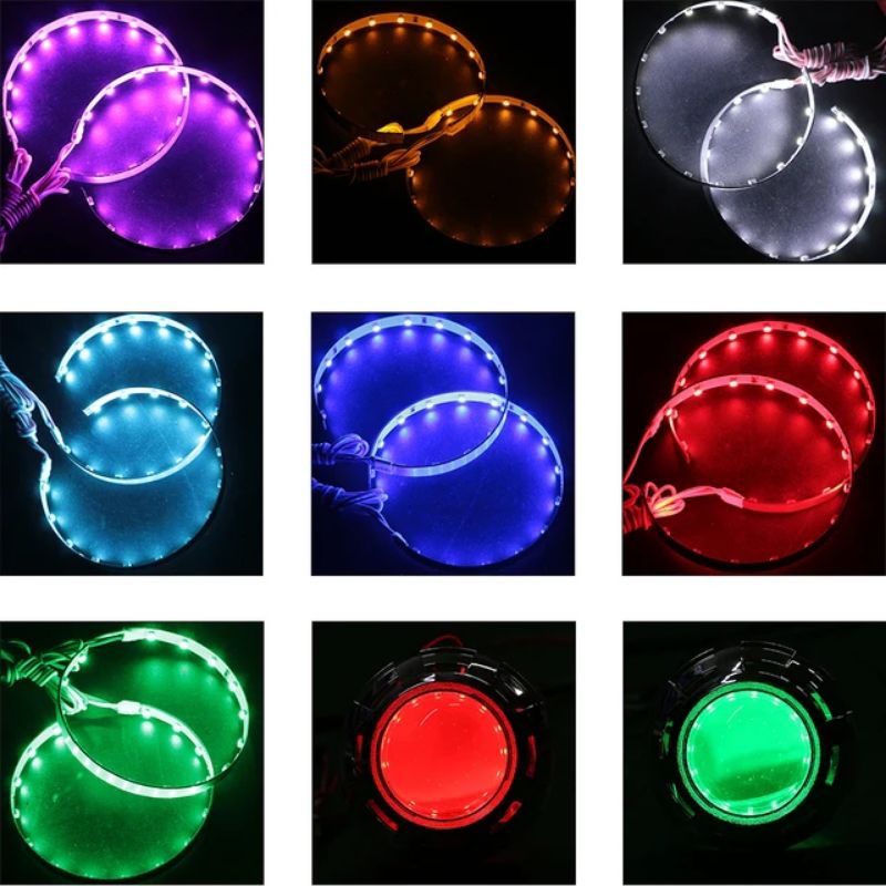 Jual Lampu Led Demon Devil Eye 360 24 Volt 15 Led Demon Eye Biled ...