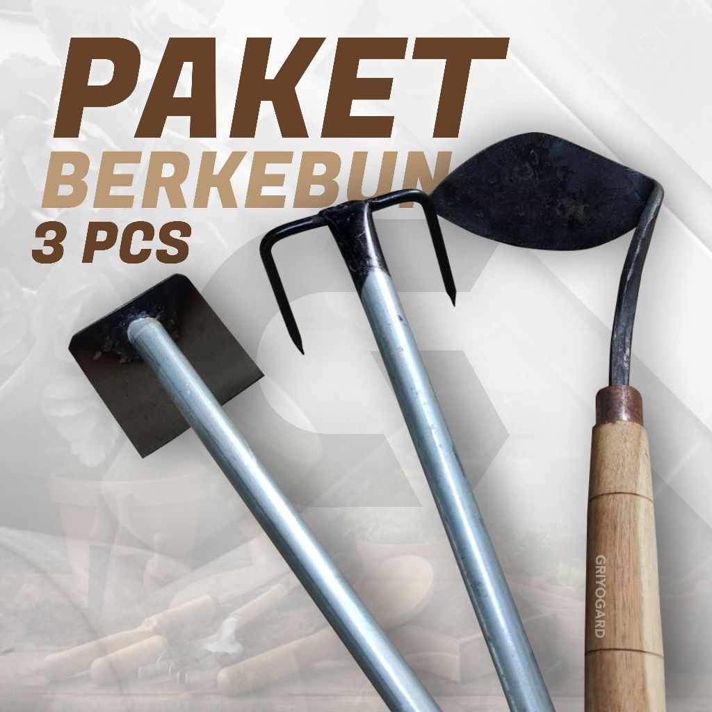 Jual Paket peralatan berkebun 3 pcs cangkul mini garuk mini wangkil ...