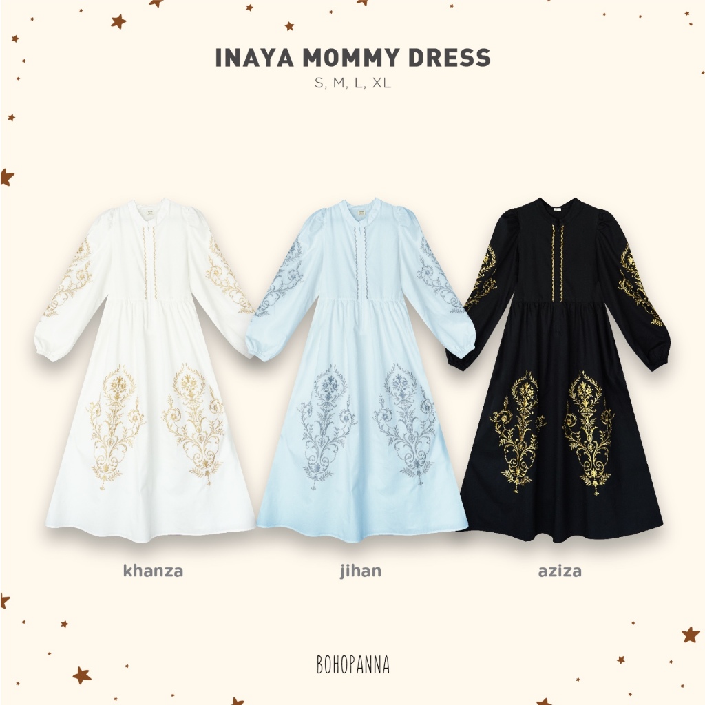 Jual BOHOPANNA - RAYA COLLECTION - INAYA MOMMY DRESS - Dress Bayi Perempuan - Baju Muslim - Baju ...