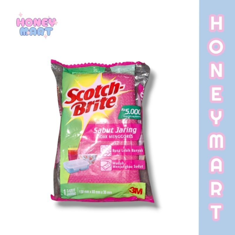 Jual Scotch-Brite Sabut Jaring Anti Gores, Busa lebih banyak & tahan ...