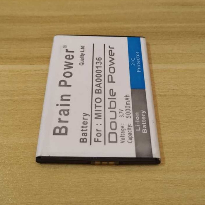 Jual Battery Brain Power Double MITO BA000136 Li-ion 5000mAh | Shopee ...