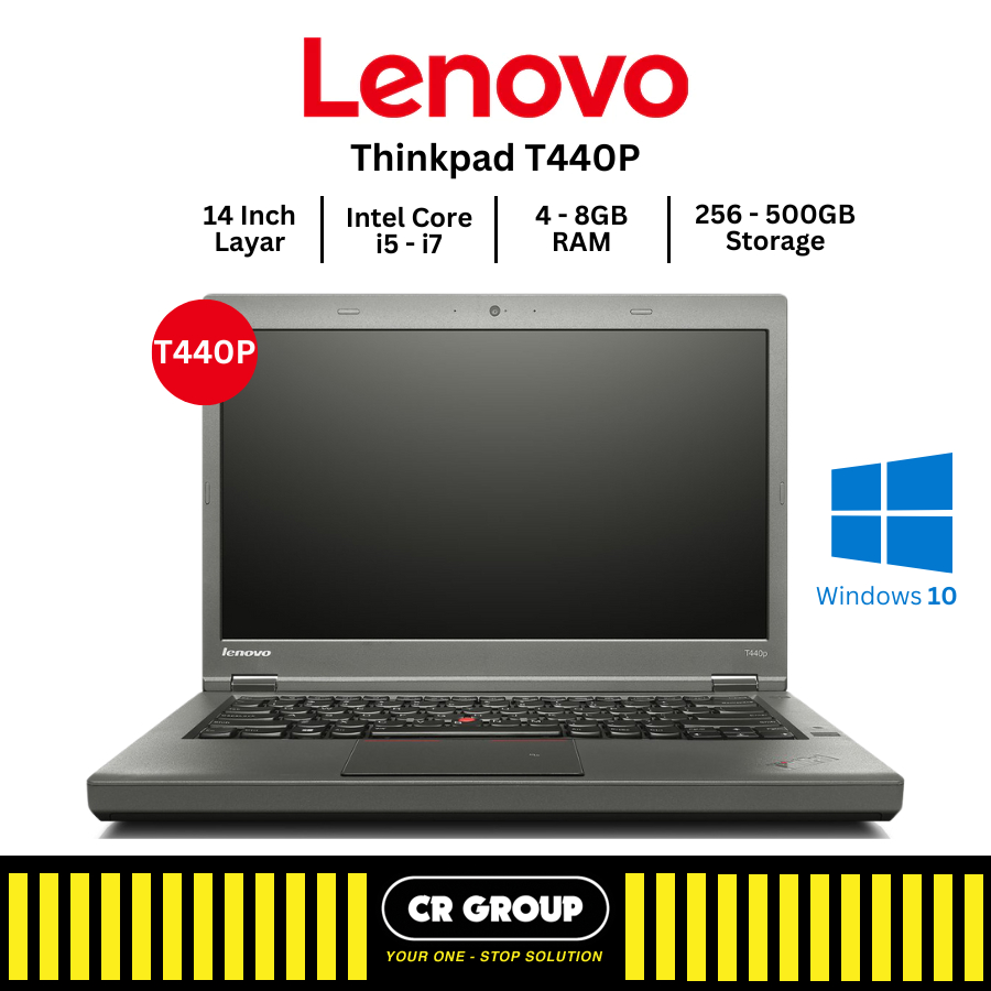 Jual Laptop Lenovo Thinkpad T440P Intel Core i5/i7 Gen 4 RAM 4GB/8GB Storage 256GB/512GB 14.0 ...