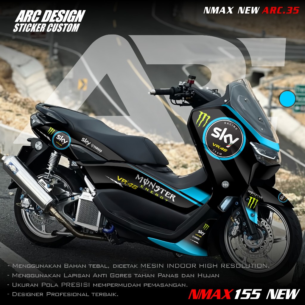 Jual (COD PROMO) TERBARU Decal Sticker Yamaha Nmax 155 Connected 2020 ...