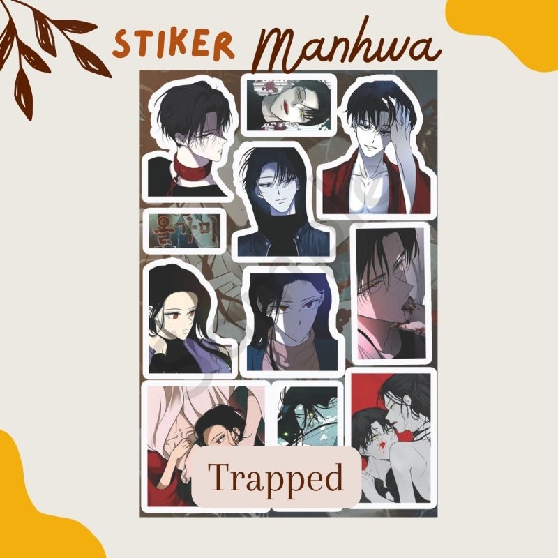 Jual Stiker Manhwa A6 Trapped Waterproof Han Chae a Park Yunsu Anti Air ...