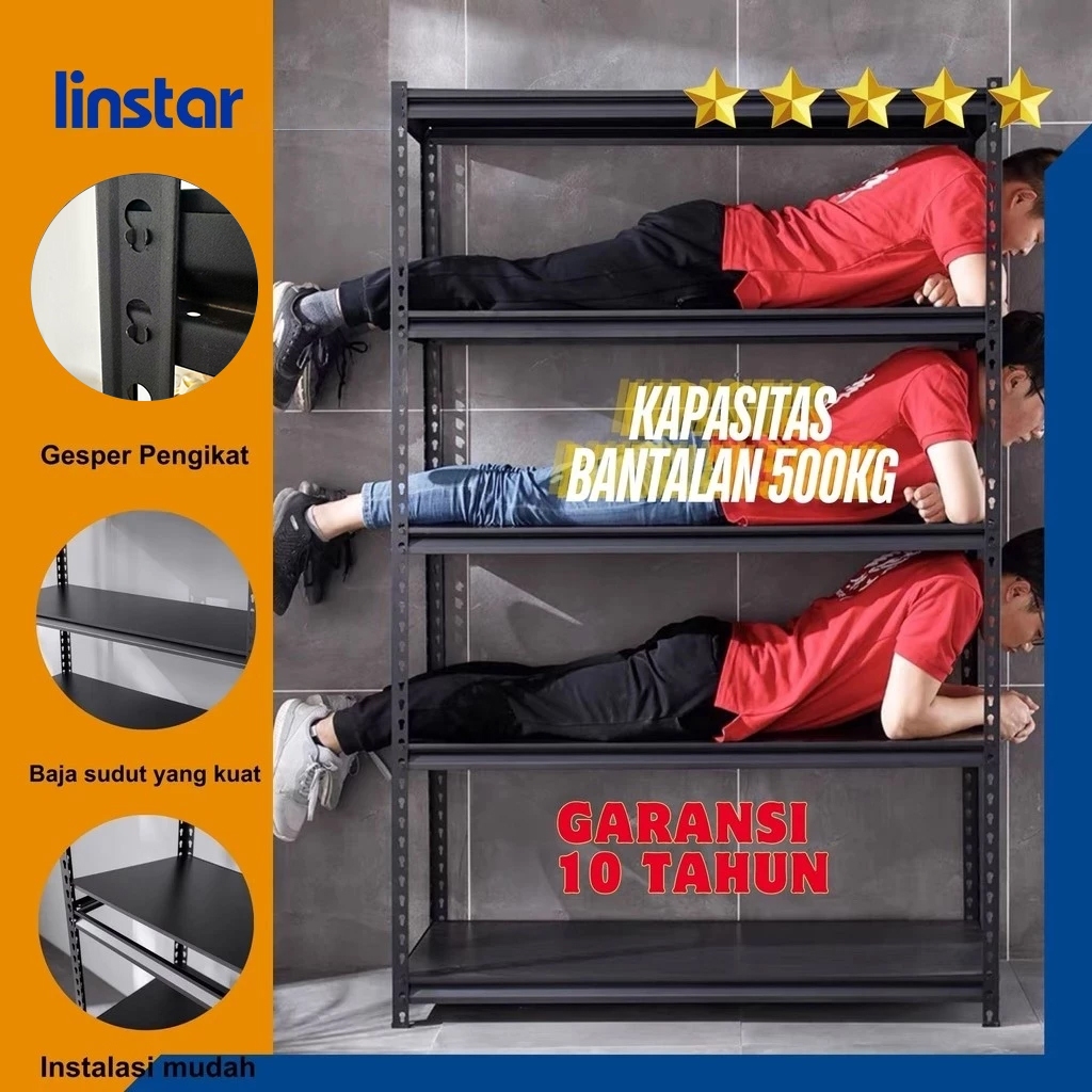 Jual linstar - 100% baja serbaguna rak murni Rak Siku Bahan Besi Multi ...
