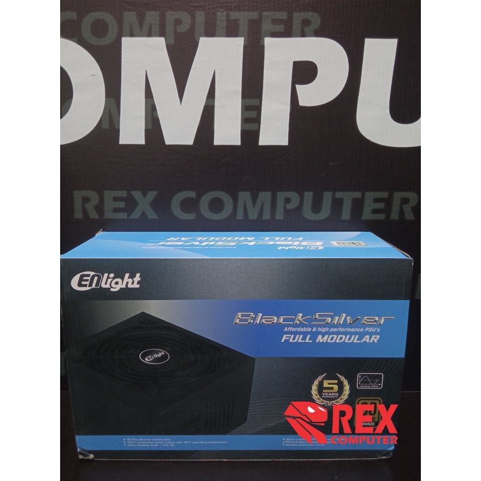 Jual psu enlight 550w 80 plus bronze MODULAR | Shopee Indonesia