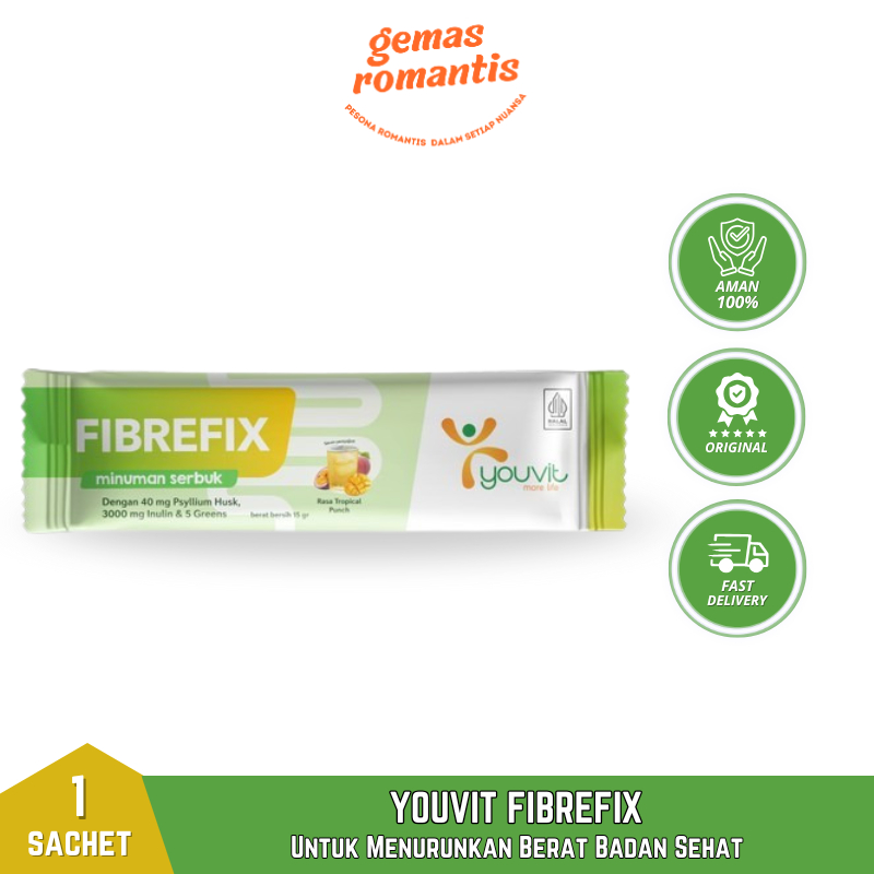 Jual Youvit Fibrefix Minuman Serbuk 1 Sachet Drink Fiber | Shopee Indonesia