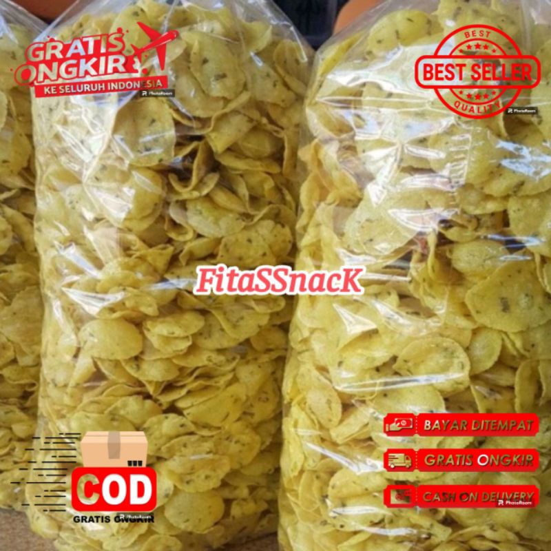 Jual Comring Bawang Premium original gurih TERMURAH best seller/keripik ...