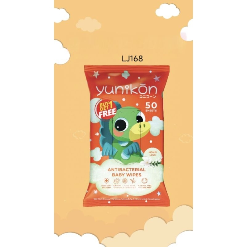 Jual YUNIKON TISU BASAH buy 1 get 1 [50s+50s] tissue wet mj baby wipes ...