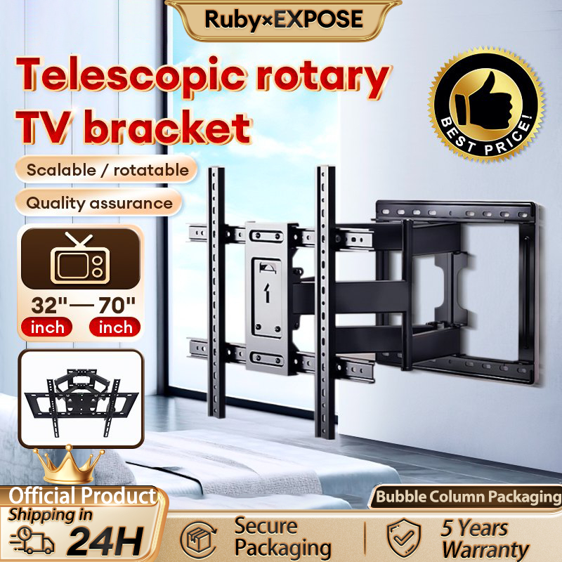 Jual TV bracket tv 32 inch Wall Mount Bracket 32-70 inches Tilt Swivel ...