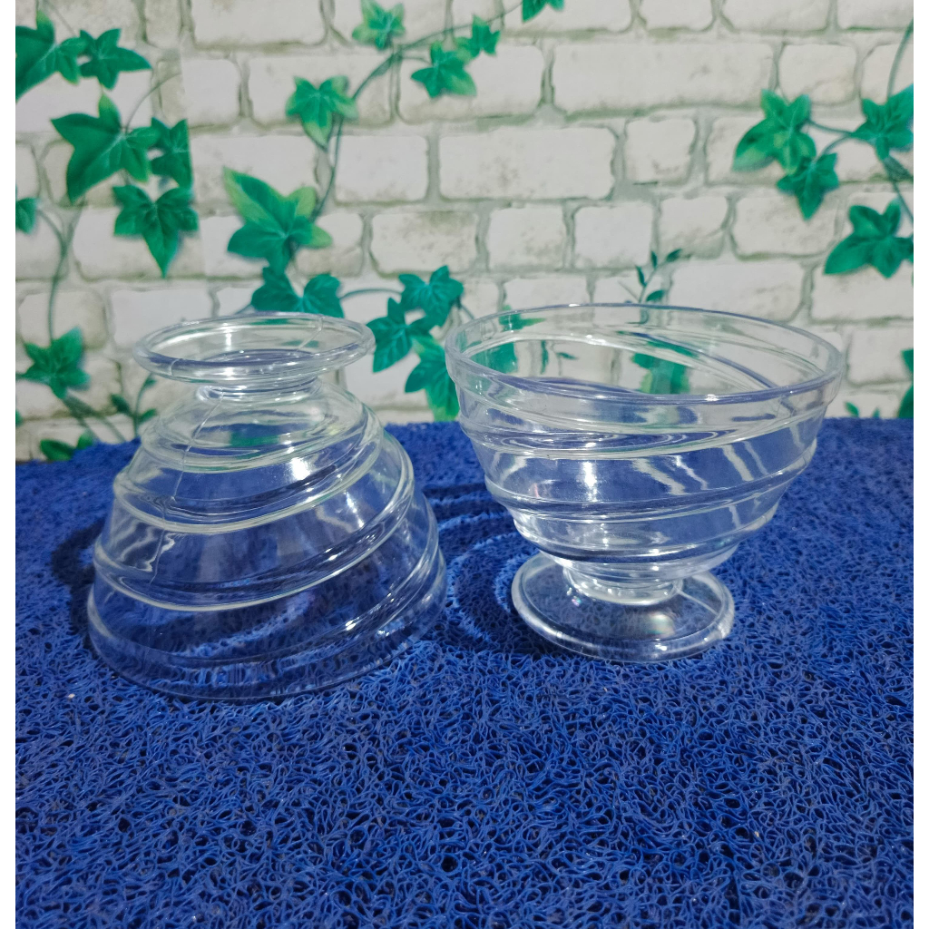 Jual SET ( ISI 12 PCS) Gelas ACRYLIC ICE CREAM DAVINA CRYSTA MARIO ...