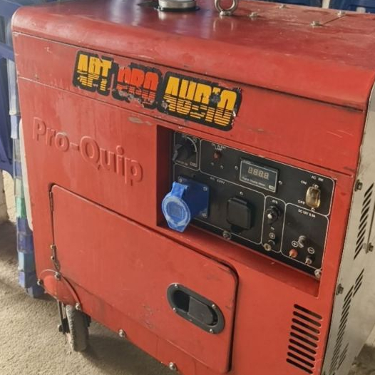 Jual Custom cover genset bahan terpal semi karet orchid / cover genset ...