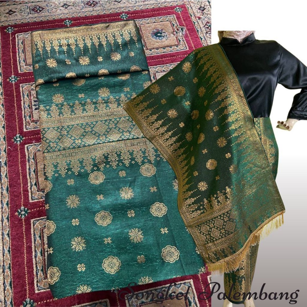 Jual Tino Songket - Songket Palembang | Songket Set | Kain Selendang | Tenun ATBM | Shopee Indonesia