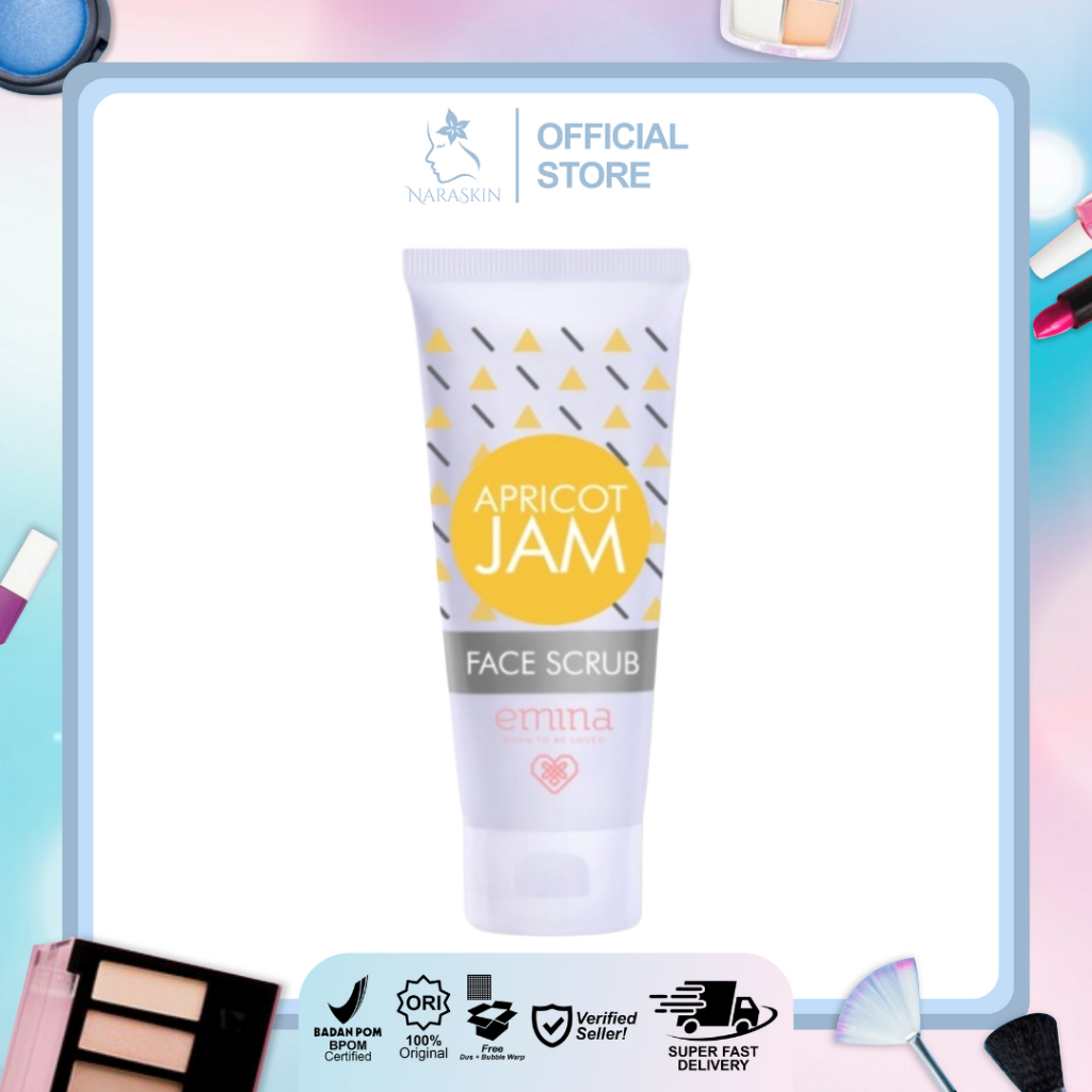 Jual Emina Apricot Jam Face Scrub - Scrub Wajah Eksfoliasi 60 ml ...