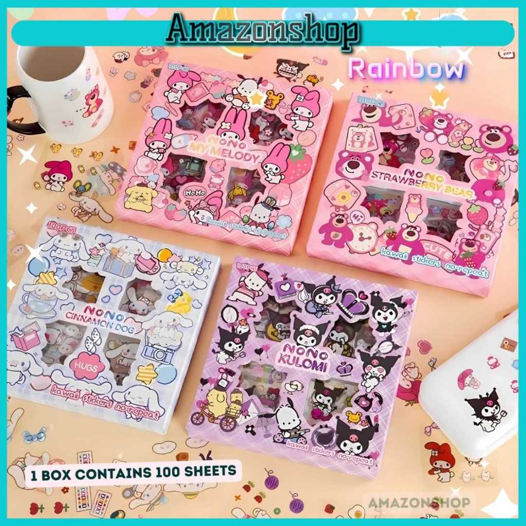 Jual Stiker Waterproof Motif Kartun Korea Lucu Anti Air Dekorasi Scrapbook Handbook DIY Sanrio ...