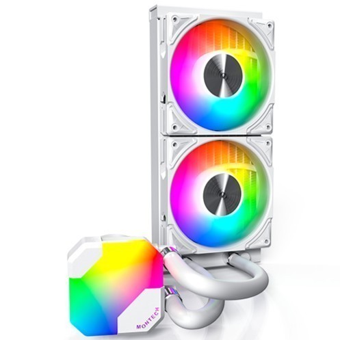 Jual MONTECH HYPERFLOW 240 ARGB WHITE - 240MM Liquid CPU Cooler ...
