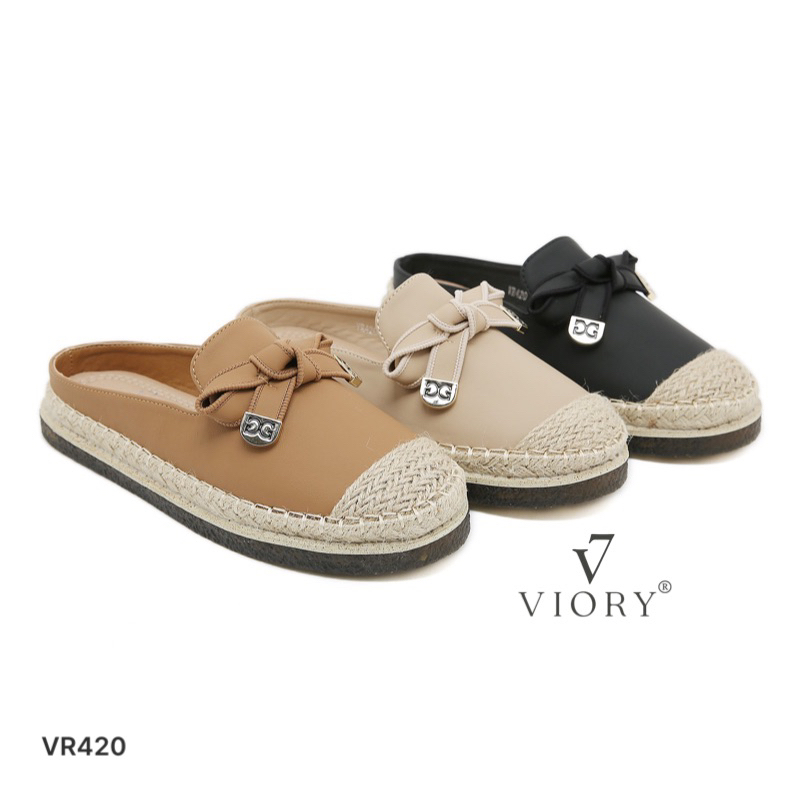 Jual VIORY Ribbon Sandal Slop Shoes #VR420 | Shopee Indonesia