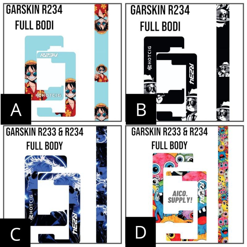 Jual stiker garskin full body r 233 bisa hologram dan custom | Shopee ...