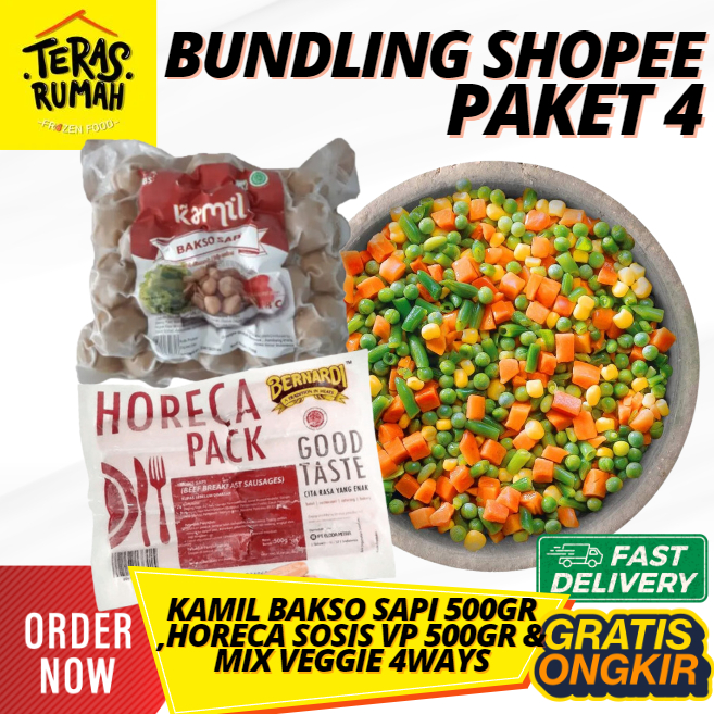Jual BUNDLING SHOPEE 4 PAKET SOP : BERNARDI SOSIS 500GR, BAKSO KAMIL ...