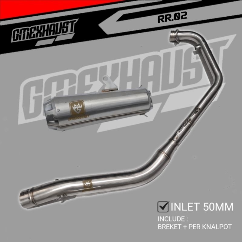 Jual Knalpot fullset R15 Cbr150 cb150 Vixion Gsx Inlet 50mm Original GM ...