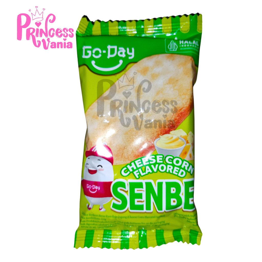 Jual GODAY SENBEI CHEESE CORN FLAVORED SATUAN 8,6GR SNACK RICE CRACKERS ...