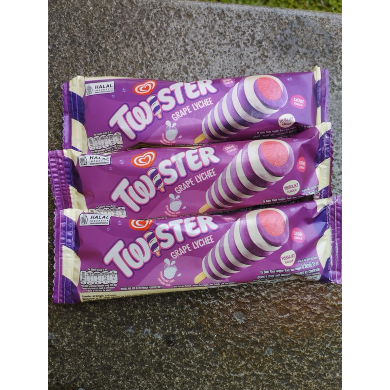 Jual Walls Twister Grape and Lychee | Shopee Indonesia