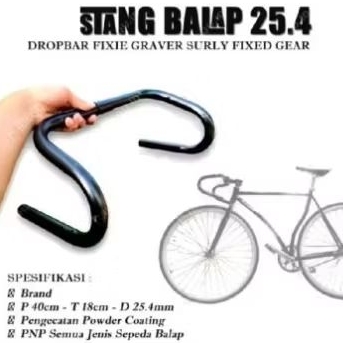 Jual Stang Sepeda Fixie Dropbar Balap Standar 25,4 mm | Shopee Indonesia