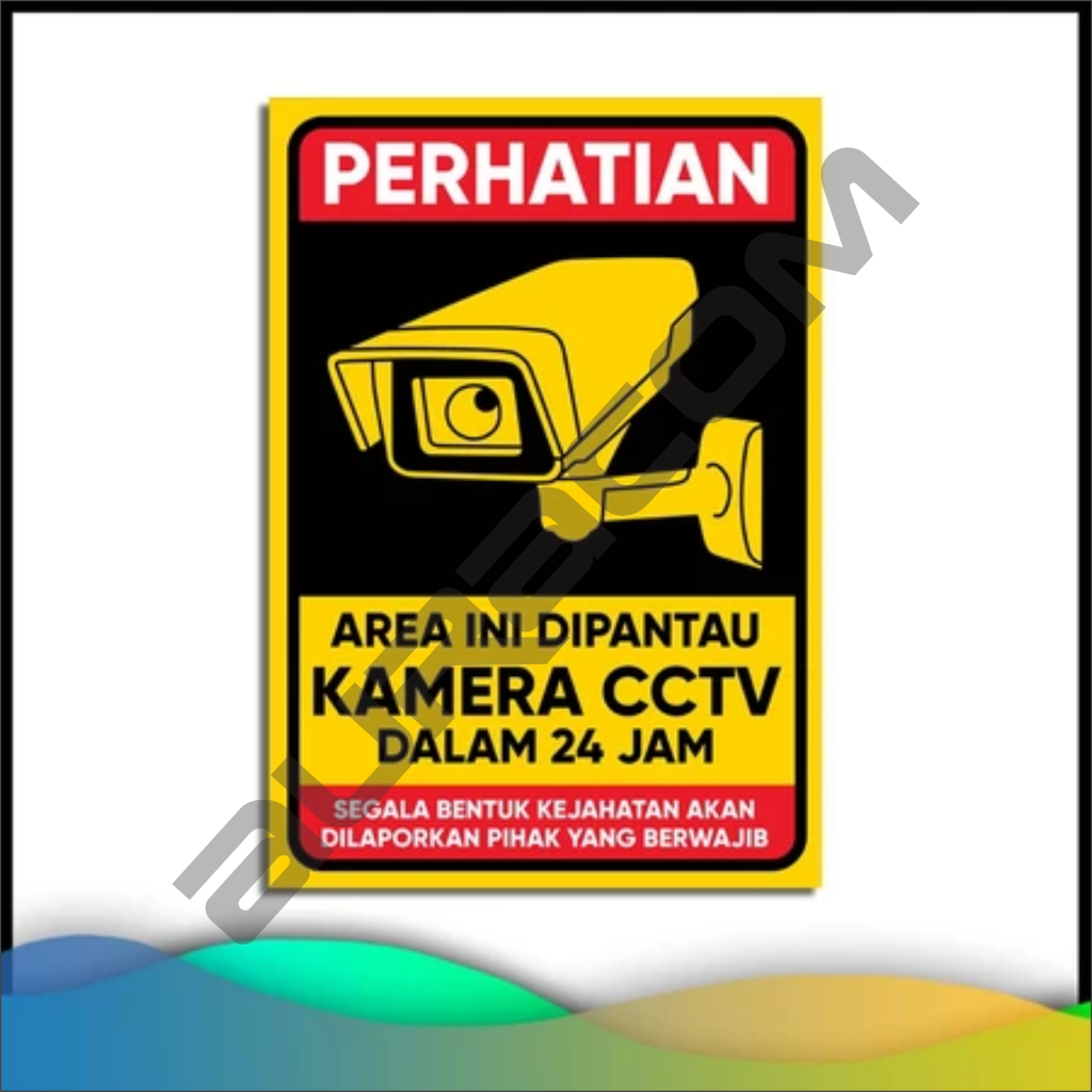 Jual Sign Board Akrilik CCTV 24 Jam / Sign Acrylic CCTV 24 Jam Murah ...