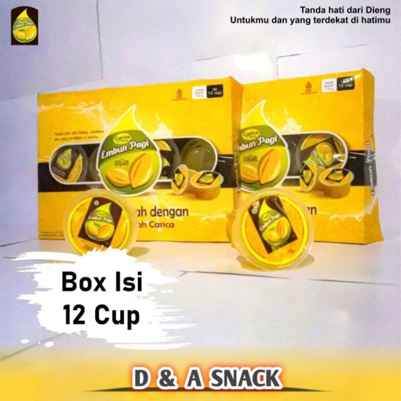 Jual Carica Embun Pagi Khas Dieng Box isi 12 Cup | Shopee Indonesia
