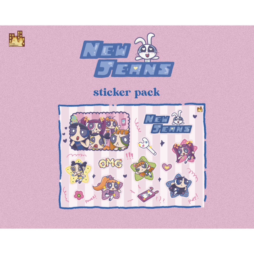 Jual New Jeans - Sticker Pack | Meet the Neighbors | Shopee Indonesia