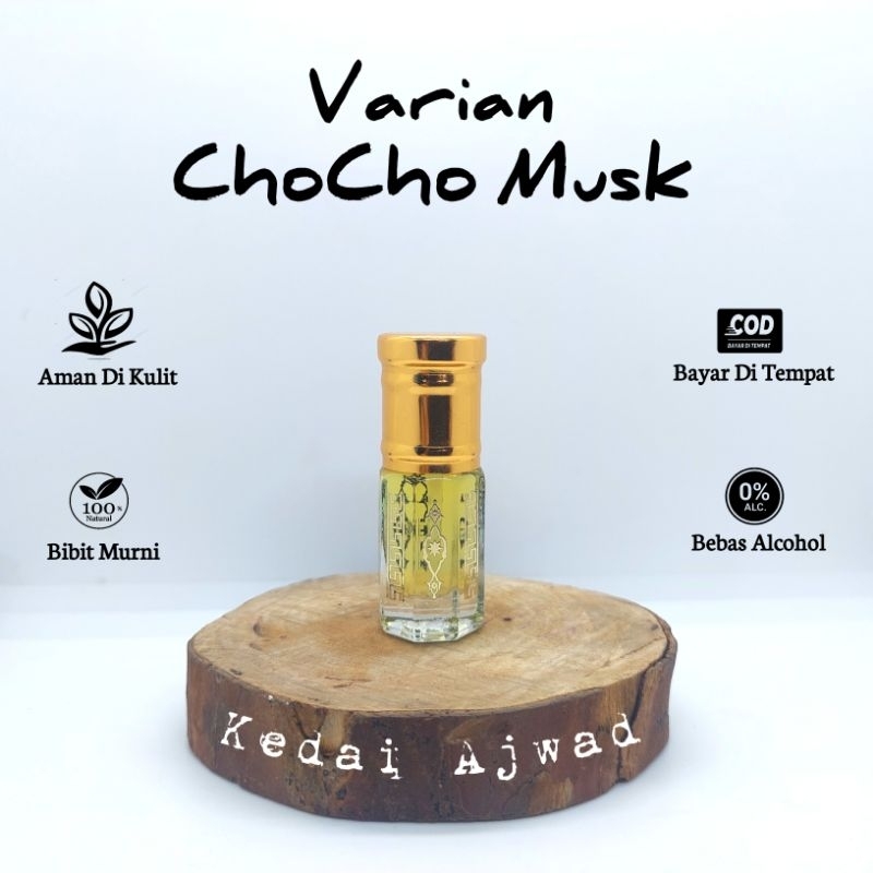 Jual Parfum Chocho Musk | Parfum Coklat | Parfum ibadah 3ml | Shopee ...
