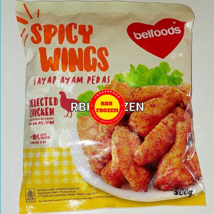Jual Belfoods Favorite Spicy Wings / Chicken Wings / Sayap Ayam Pedas 500 Gr | Shopee Indonesia