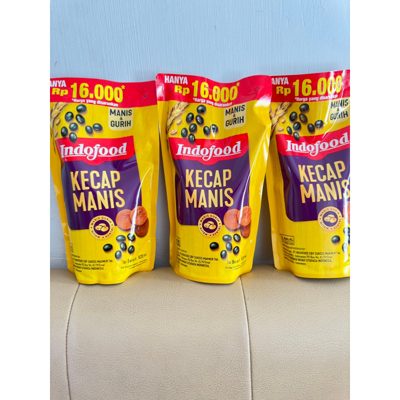 Jual Kecap Manis Indofood refill 520ml / KECAP MANIS INDOFOOD | Shopee ...