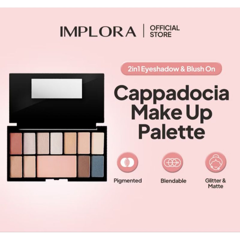 Jual Impora Cappadocia Make Up Palette Pigmented Blendable Glitter ...