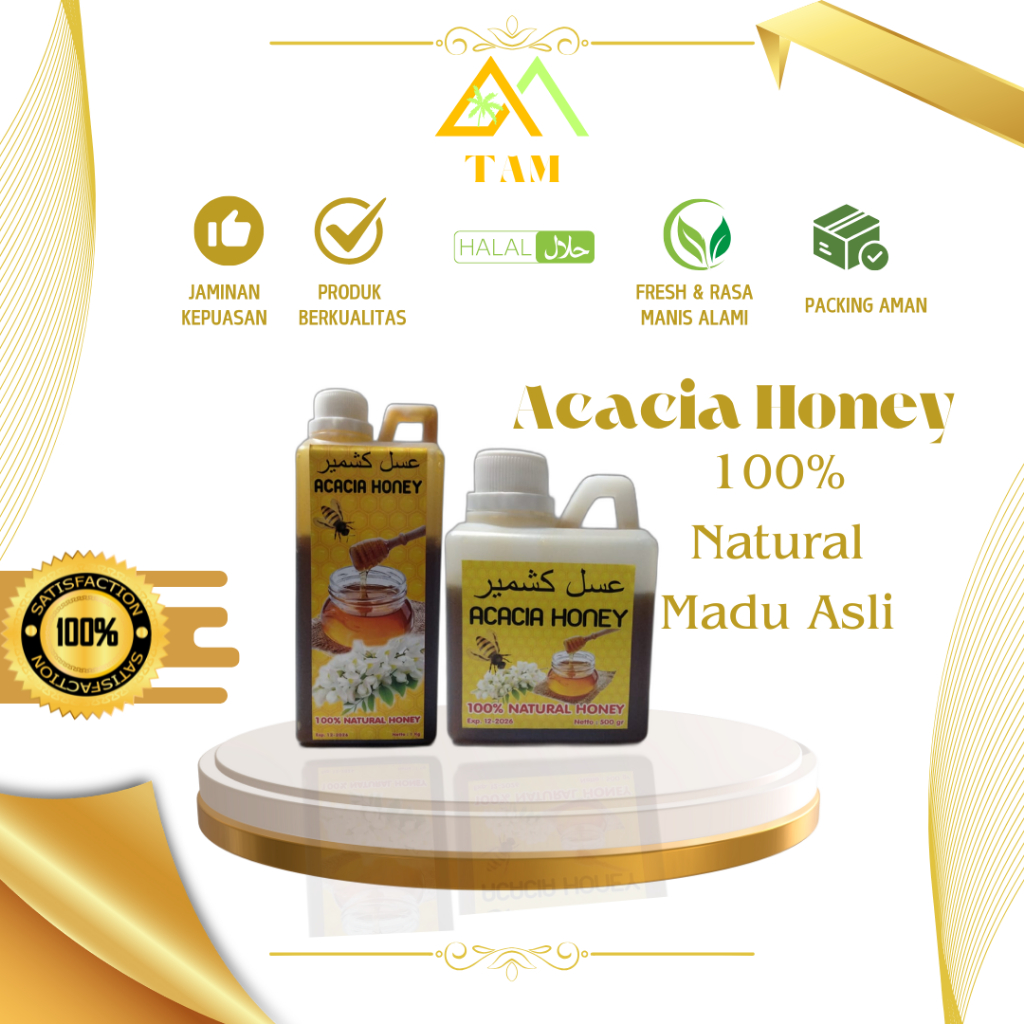 Jual Madu Asli Murni Natural - Acacia honey | Madu Akasia 500gr ...