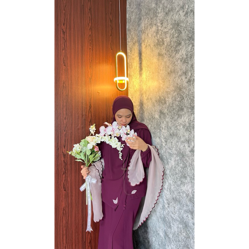 Jual Selendang organza Bordir readystock | Shopee Indonesia