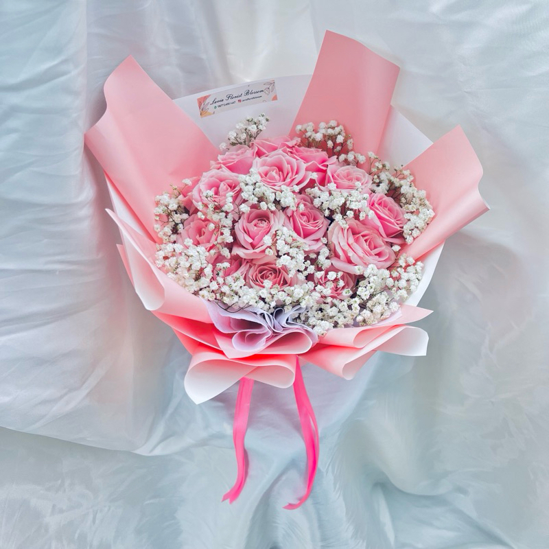Jual Buket Bunga Mawar Asli Segar 15tangkai Bouquet Flowers Rose Fresh ...