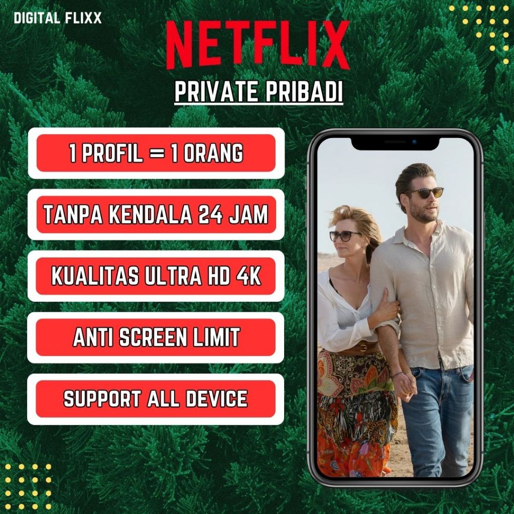 Jual Ntflix Private Premium Harian 24 Jam Software | Shopee Indonesia