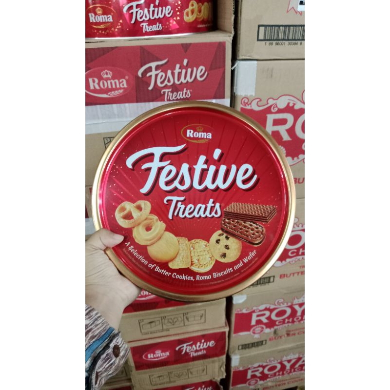 Jual roma festive treats kaleng besar | Shopee Indonesia