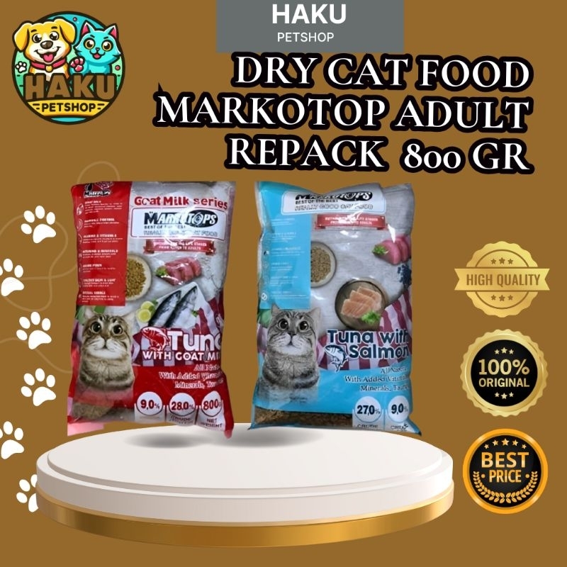 Jual Markotops Dry Food semua usia repack 800gr - Makanan Kucing ...