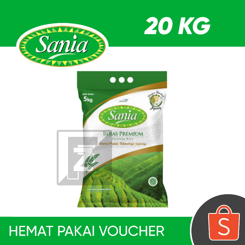 Jual BERAS SANIA PREMIUM 20 KG (4 SAK) | Shopee Indonesia