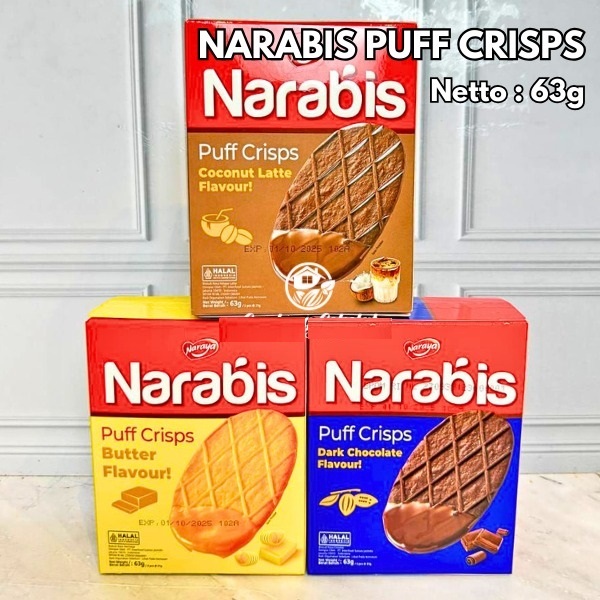 Jual Camilan Makanan Ringan Snack Narabis Puff Crips 63 Gr Varian Dark ...