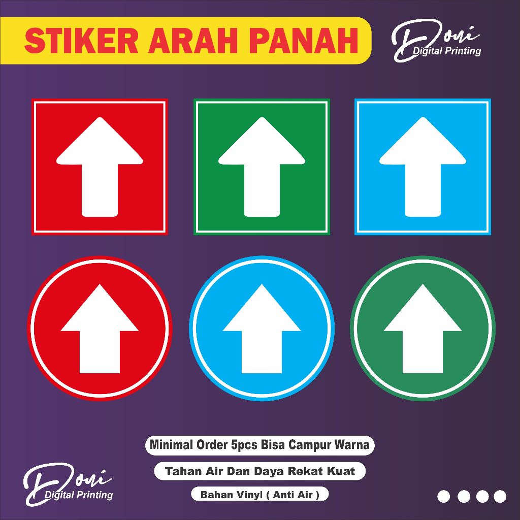 Jual Stiker Panah / Stiker Arah Panah / Stiker Naik Turun Tangga ...