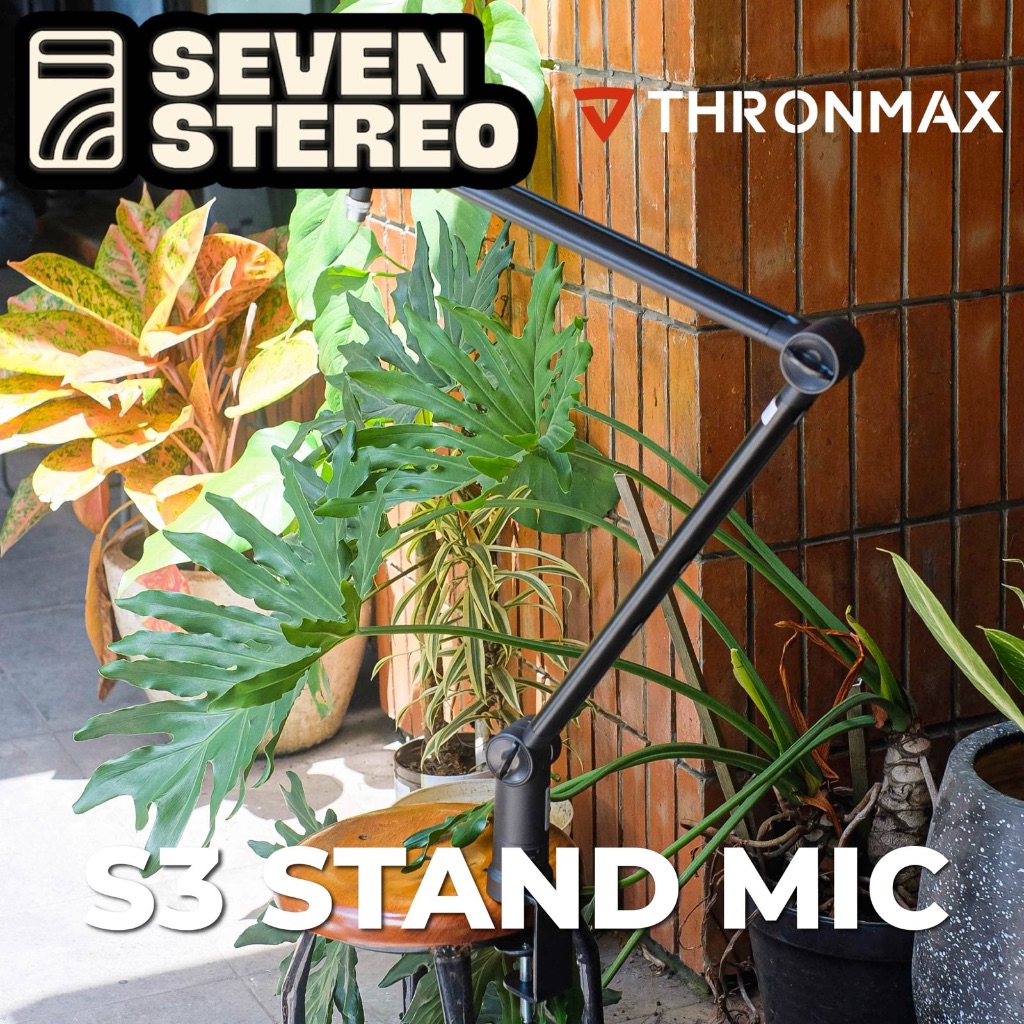 Jual Thronmax Zoom S3 premium Stand mic Microphone boom arm radio ...